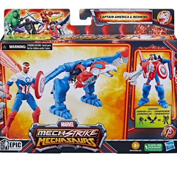 Marvel | Toys | Marvel Mech Strike Mechasaurus Captain America | Poshmark